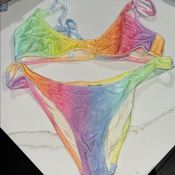 triangl swimwear | Swim | Triangl Swimwear Rainbow Bikini | Poshmark